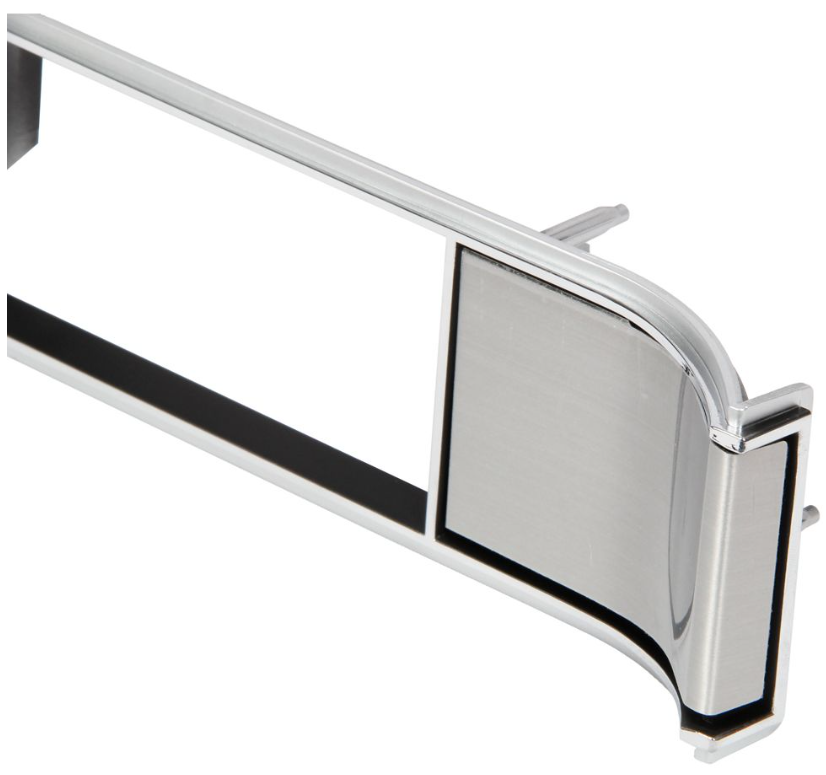 81-87 Chevy/GMC C10 Truck Black and Brushed Aluminum Dash Molding Trim ...