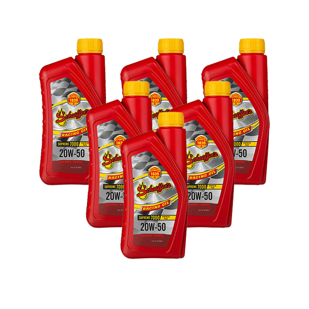 Schaeffer's 20W-50 Racing Oil Synthetic Plus Micron Moly Extra Zinc #7 ...