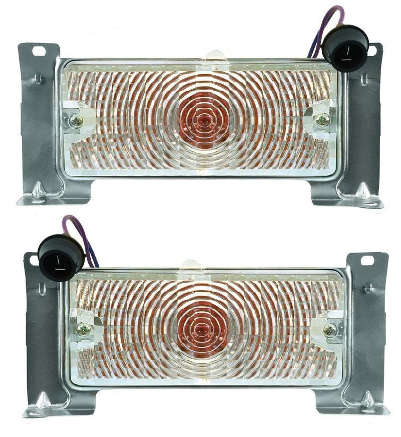 69-70 Chevy C10 Truck Front LH/RH Grille Turn Signal Light Parking Lam ...