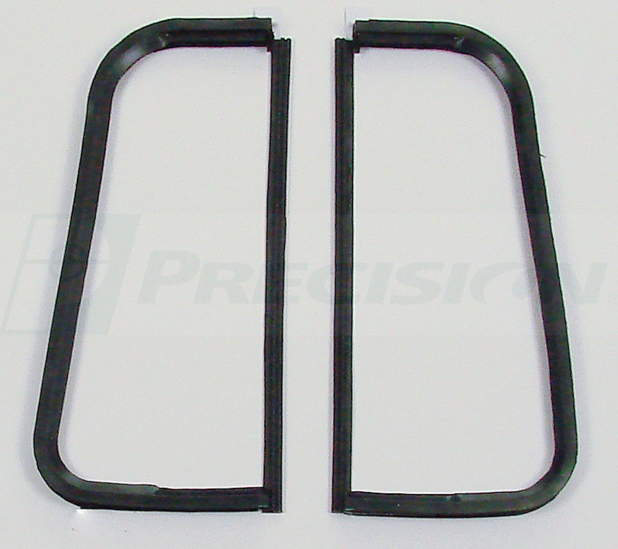 55-59 Chevy Truck Door Vent Window Glass Seals 4-PC Rubber Weatherstri ...