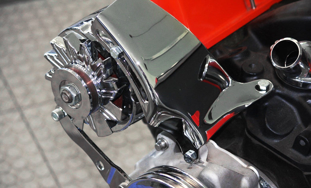 Chevy Alternator Bracket LONG Water Pump LWP SBC Small Block 327 350 ...