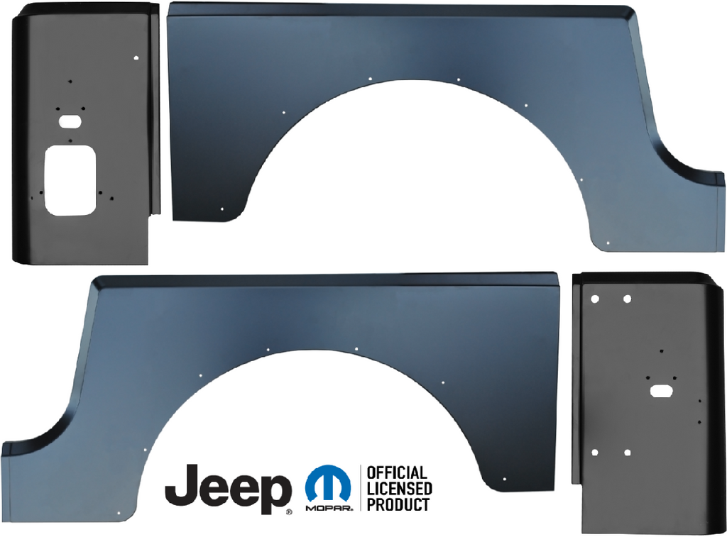 87-95 Jeep Wrangler YJ LH & RH Side Side Quarter & Rear Corner Tail Li ...