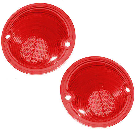 55-59 Chevy/GMC Truck Stepside Red Rear Tail Light Lenses (Pair ...