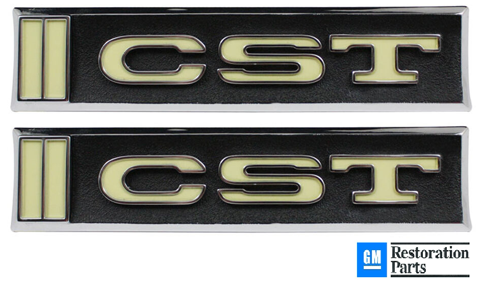 68-72 Chevy C10 Truck & Blazer "CST" Door Emblems GM Licensed **Restor ...