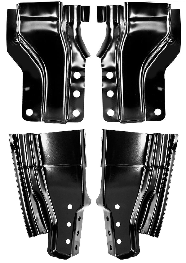 60-66 Chevy Truck LH/RH Side Lower Front & Rear Section Door Pillar Pa ...