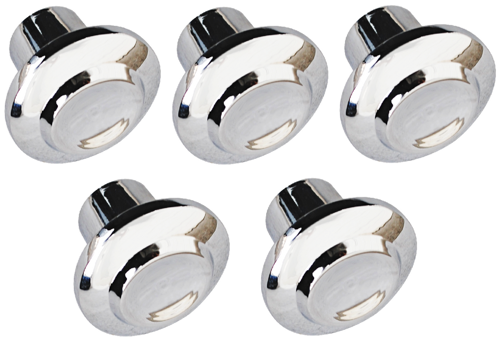(5) 55-59 Chevy/GMC Truck Chrome Heater & Radio Dash Knobs | JLFabrication