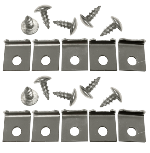 55 59 Chevy Gmc Truck Door Weatherstrip Seal Retainer Clip Kit With Sc