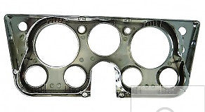 67-68 Chevy/GMC C10 Truck Black & Chrome Dash Bezel w/ Lower Gauges ...