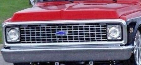 67-72 Chevy/GMC C10 Truck Custom Smoothie Triple Chrome Plated Front B ...