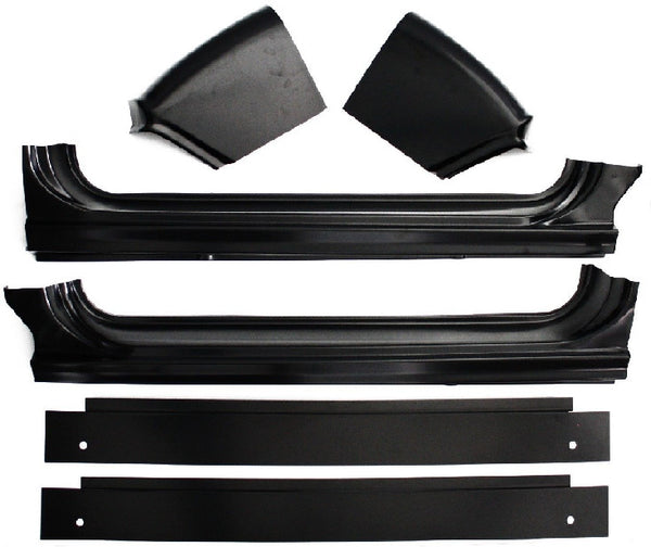 60-66 Chevy C10 Truck Cab Corners, Inner & Outer Rocker Panels 6PC Kit ...